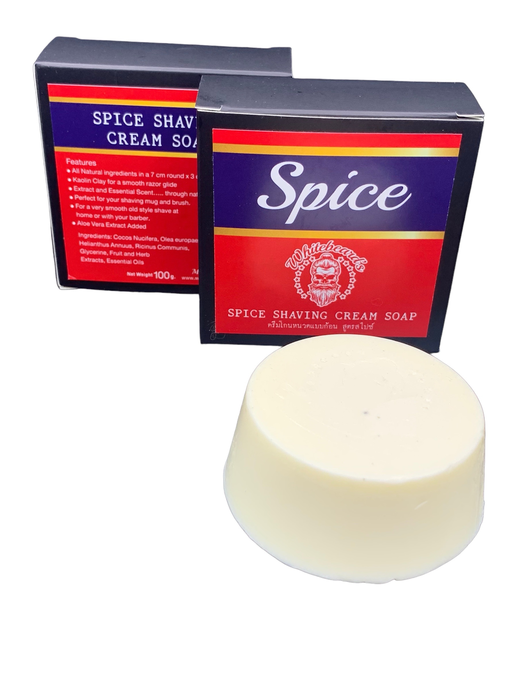 New Spice Shaving Soap Bar - Whitebeard's Products